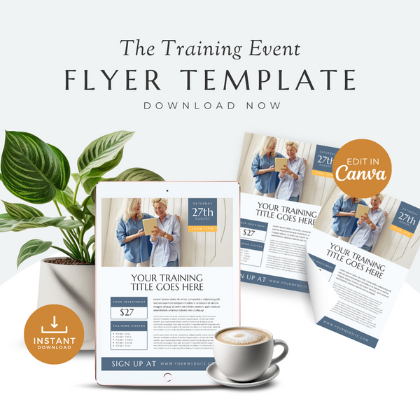 The Training Event Flyer Template – H. Marie Creative Co. Shop